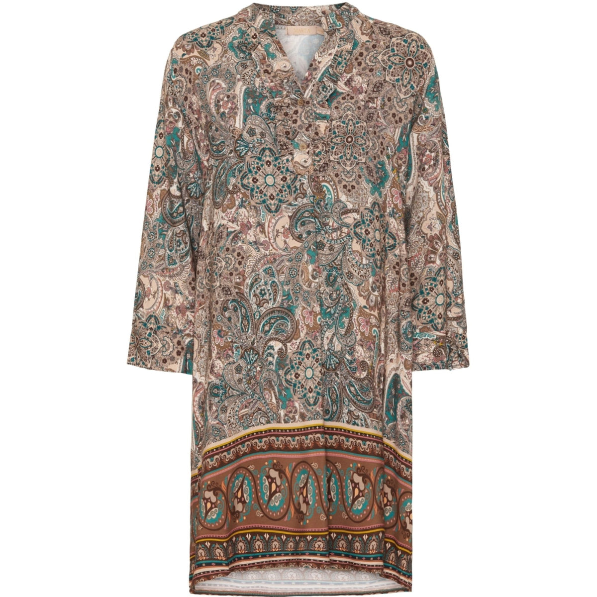 Marta dû Chateau paisleykuvioinen Leninki, Leonora Paisley Beige – Bombus